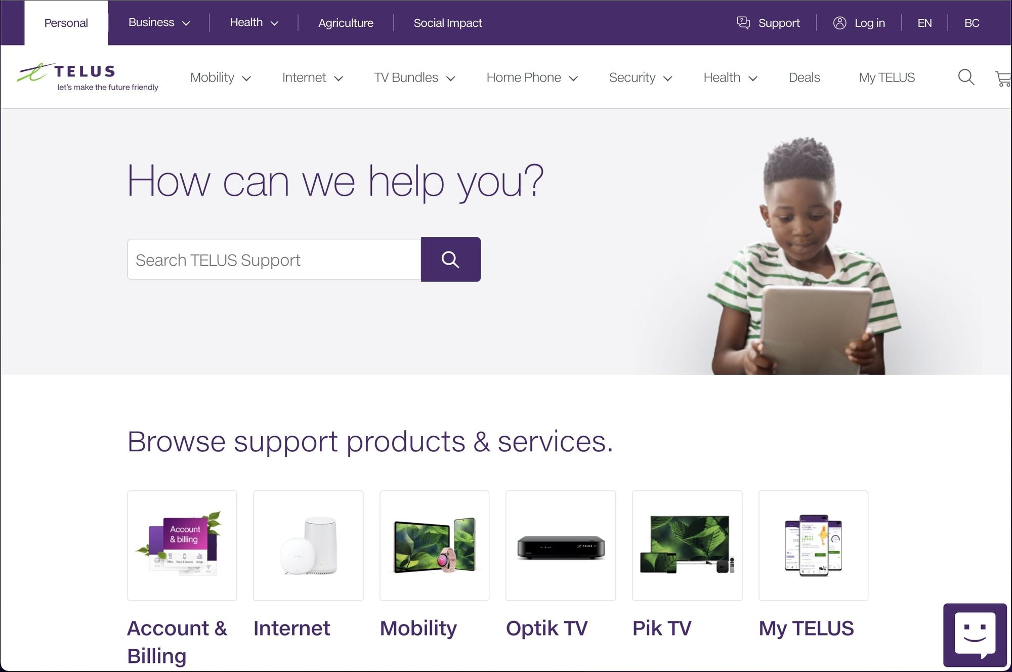 Self Service Example Login Pages Info